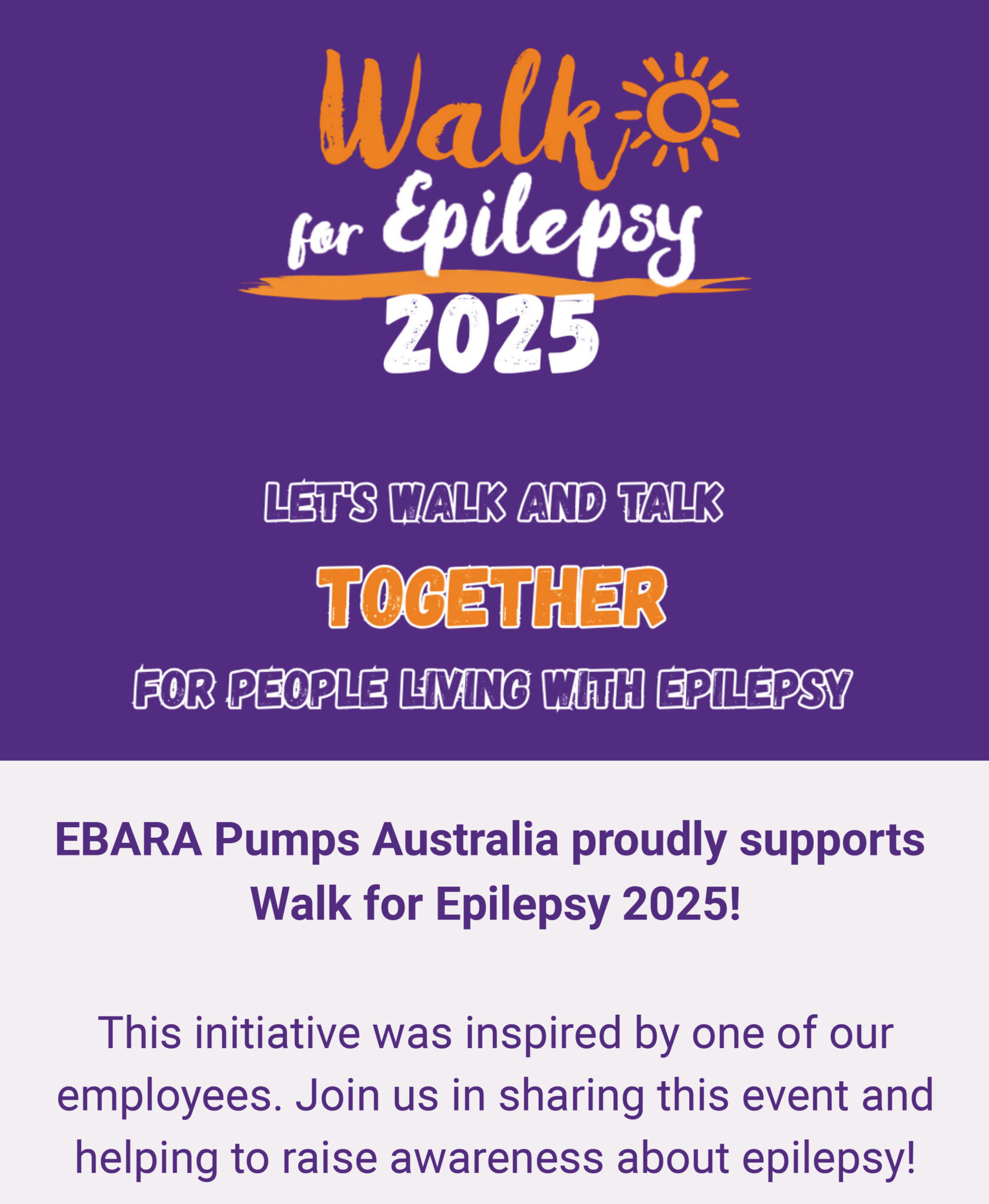 Walk for Epilepsy 2025! – Ebara